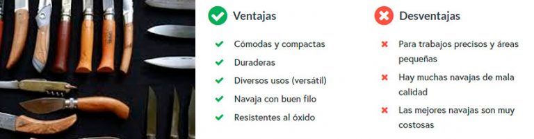 Tipos de navajas, una para cada uso - La Casa de las Setas